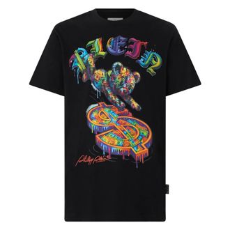 Philipp Plein Homme, Tops, Noir, Taille: L T-Chemises