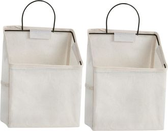 Cabilock 2 Stück Wand Organizer Aufbewahrungstasche Aus Atmungsaktivem Stoff Hängend Für Tür Und Wand Mit Mehreren Taschen Für Wohnzimmer Badezimmer Und Schlaf