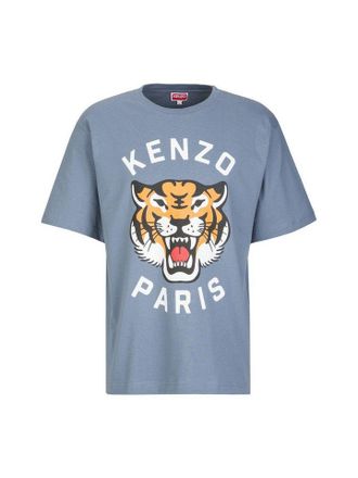 Kenzo T-Shirt Tee Oversize Unisex Lucky Tiger Di Cotone