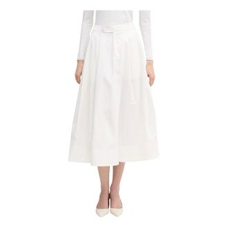 Joop Jupe Midi &Eacute;vas&eacute;e - Femme - Jupes - Beige - Taille: 40 FR