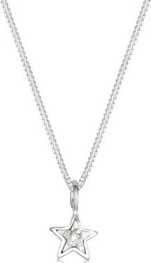 Elli Collier Femme Etoile Cristal en Argent Sterling 925