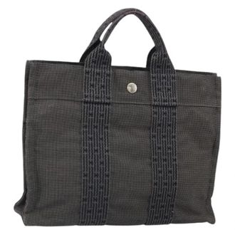 Herm&egrave;s Pre-owned Vintage Canvas Tote Bag - - Pre-owned - Damen - Grau - ONE SIZE