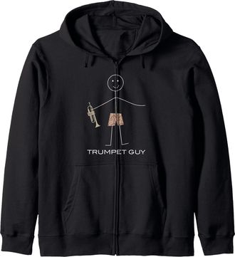 Whyitsme Design Funny Herren Trompete Guy, Boy Trompeter Kapuzenjacke