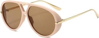 Generic Lunettes De Soleil D&eacute;coratives For Hommes, Femmes Et, Id&eacute;ales For Les Vacances Le Sport(Beige)
