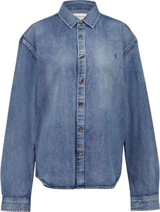 Saint Laurent Herren, Shirts, Blau, LGr&ouml;&szlig;e