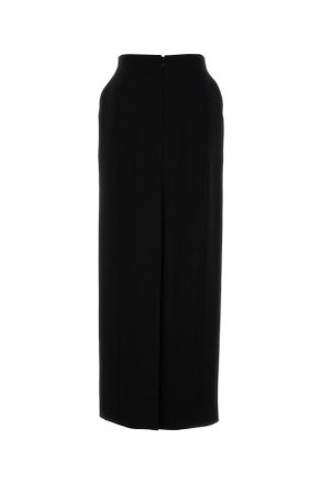 Balenciaga 814081tpt24 1000 Black T Wool Gonne Skirt