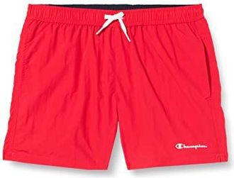 Champion Legacy Short de Bain AC Small Logo - Rouge Intense - Taille L