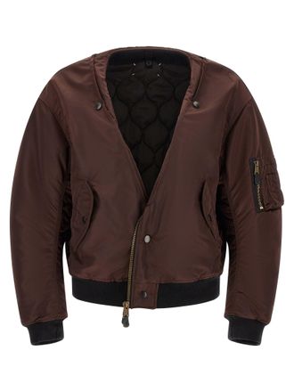 Maison Margiela Reversible Polyamide Bomber Jacket - Brown