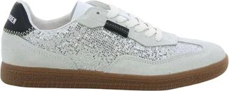 Steve Madden Femme, Chaussures, Beige, Taille: 41 EU Baskets Argent&eacute;es Emporia pour Femmes