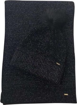 Kaporal Accessoire pour Femme, Coffret Bonnet et Echarpe, Mod&egrave;le Melly, Couleur Black, Taille TU