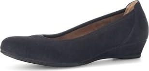 Gabor Femme Escarpins, Dame Wedges,Chaussures &agrave; Semelles compens&eacute;es,Confortable,Chaussure daffaires,Bureau,Classique,Bleu (Dark-Blue) / 46,37.5 EU / 4.5 UK