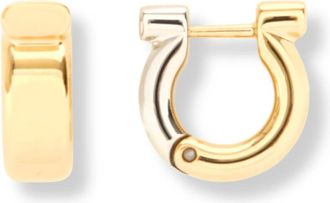 Ferragamo Femme, Accessoires, Jaune, Taille: ONE Size Gancini Earrings