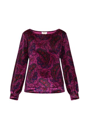 Usha Bluse Frauen violett mehrfarbig