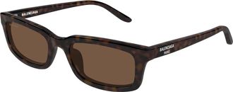 Balenciaga Rechteckige Sonnenbrille - - Accessories - unisex - Braun - 55 MM