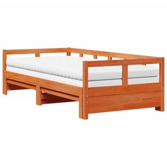 vidaXL Tagesbett Ausziehbar mit Matratzen 90x200 cm Massivholz Kiefer Vidaxl 168065
