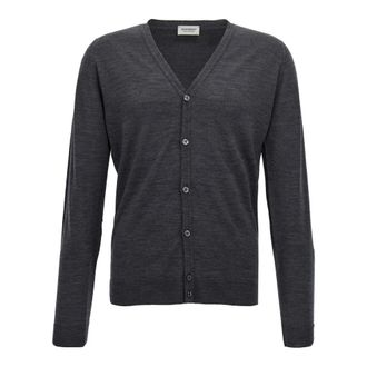 John Smedley Petworth Cardigan - - Knitwear - Herren - Grau - 2XL