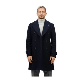 L.B.M. 1911 Wolljersey Mantel - - Coats - Herren - Blau - XL