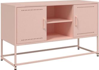 vidaXL vidaXL Highboard Rosa 36x39x123 cm Stahl