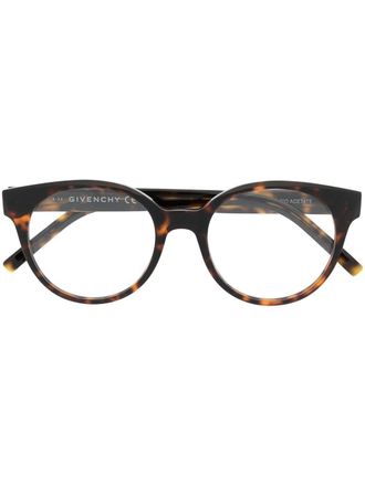 Givenchy lunettes de vue &agrave; monture ronde - Marron