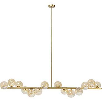 Kare Design Design H&auml;ngeleuchte Scala Balls Brass, Matt Gold, XL-H&auml;ngeleuchte, Messing-Look, 135x155x28cm