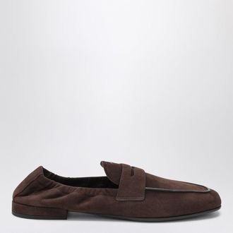 Prada Braune Wildleder-Mokassins