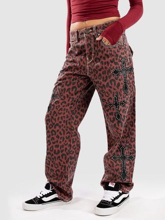 Ninth Hall Idle Armor Jeans dark red