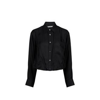 Alexander Wang Chemise fluide en soie avec d&eacute;bardeur int&eacute;gr&eacute;
