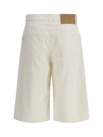 Haikure Becky Twill 45 Bermuda Shorts - White