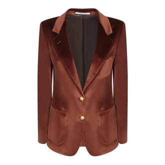 Tagliatore Parigi MP Samt Jacke - - Jackets - Damen - Braun - M