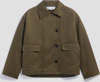 Gerard Darel Veste courte matelass&eacute;e en coton - ADEL - Vert Kaki
