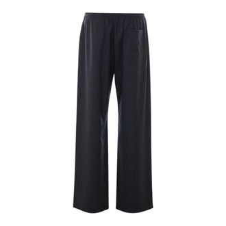 Lanvin Flie&szlig;ende Wollflanellhose - - Trousers - Herren - Grau - L