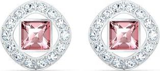 Swarovski Clous doreilles Una Angelic, Roses, Métal rhodié