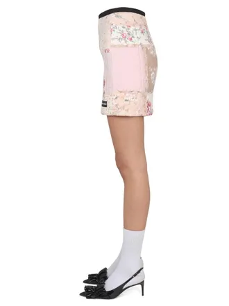 Marine Serre Multicoloured Cotton Boutis Skirt - Multicolor