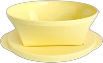 Tupperware Mediterrano Schüssel 600 ml hellgelb gelb Servierschüssel Servierschale Salatschüssel