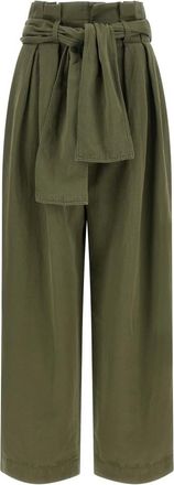 Balmain Femme, Pantalons, Vert, Taille: 36 FR Pantalons