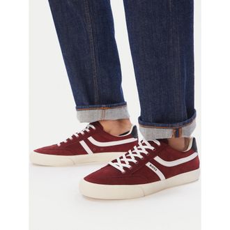 HUGO BOSS Sneakers aus Stoff BOSS Aiden 50568469 Dunkelrot