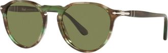 Persol Gestreifte Gr&uuml;n/Hellgr&uuml;n Sonnenbrille - - Accessories - unisex - Gr&uuml;n - 51 MM