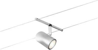 Paulmann 94466 Seilsytem Cup Einzelspot max. 10 W Chrom matt, Chrom Kunststoff, Metall Schiene GU5,3
