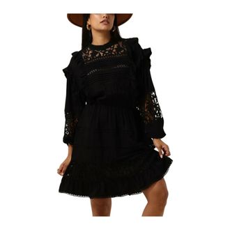 Object Elegantes Spitzenkleid f&uuml;r Frauen - - Dresses - Damen - Schwarzk - XS