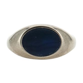 Dries Van Noten Siegelring mit Stein - - Accessories - Herren - Blau - M