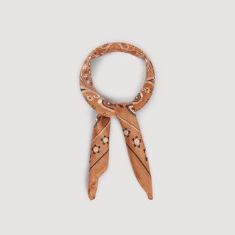 Sandro Foulard en soie imprim&eacute; bandana