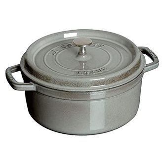Staub Staub Cocotte aus Gusseisen, rund, 5,5 l, Graphitgrau