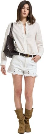 Max Mara Femme, Blouses et Chemises, Blanc, Taille: 44 FR Werner Shirt