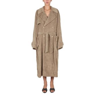 Balenciaga Mantel mit G&uuml;rtel - - Coats - Damen - Beige - S