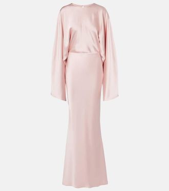 Norma Kamali Robe Reverse Obie aus Satin
