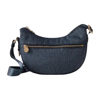 Borbonese Femme, Sacs, Bleu, Taille: ONE Size Luna Mini Bag