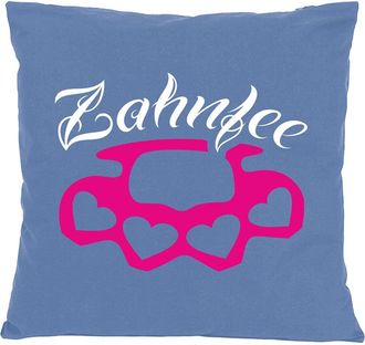 Spass Kostet Kissen mit Spruch und F&uuml;llung Dekokissen Zahnfee PINK