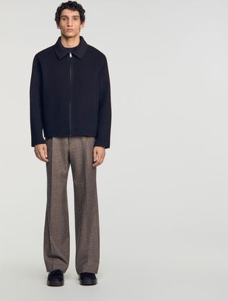 Sandro Blouson en laine &agrave; zip