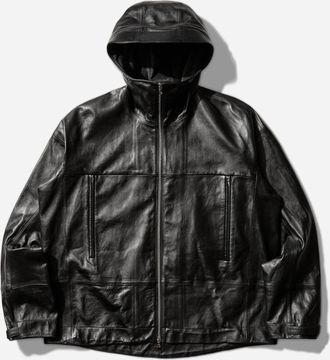 Roa Our Legacy WORK SHOP Leather Shell Jacket Carbon