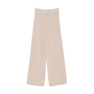 D.exterior Deserto Wide Hosen - - Trousers - Damen - Beige - M